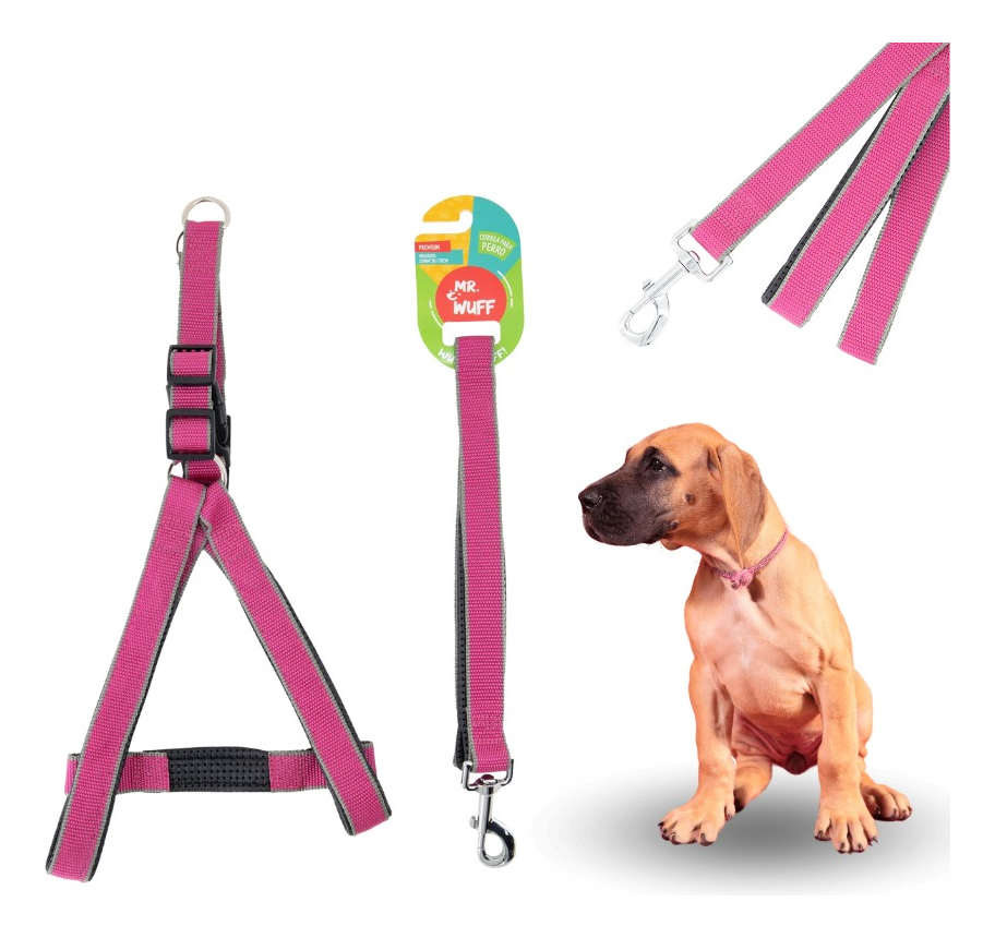 Arnés De Seguridad Para Perro Con Correa Ajustable Mr Wuff - Mr. Wuff